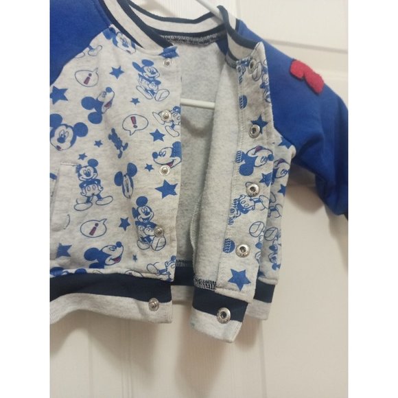 Disney | Jackets & Coats | Disney Kids Mickey Mouse Jock Jacket White ...